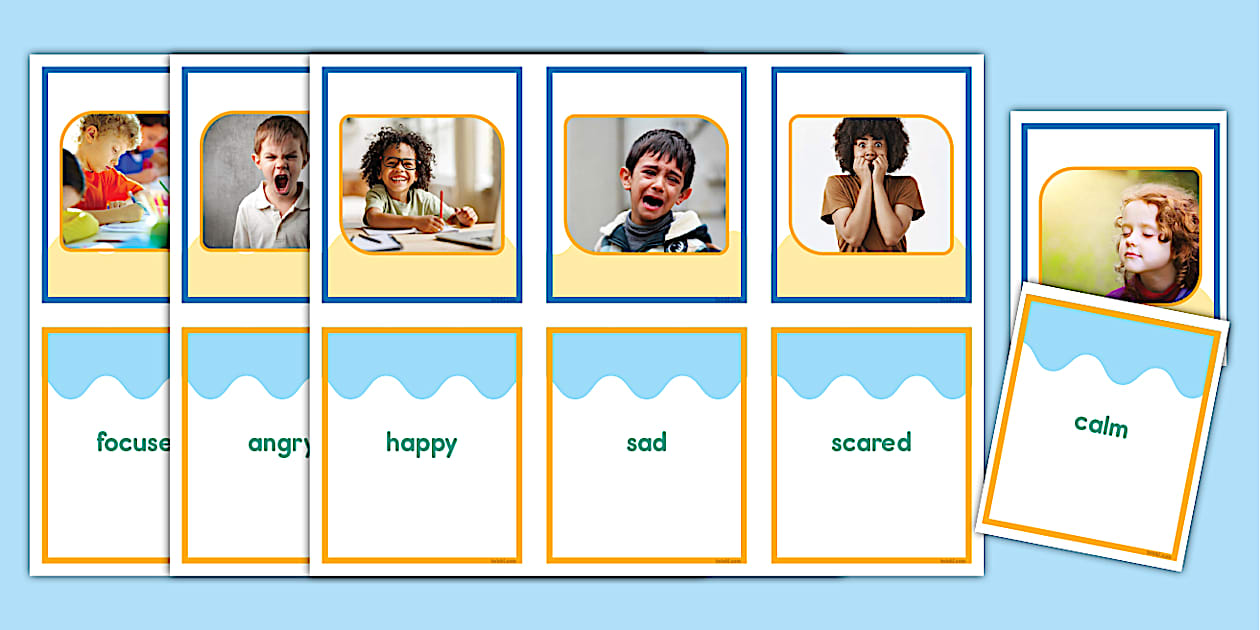 Matching Emotion Worksheets for Kindergarten | Twinkl USA