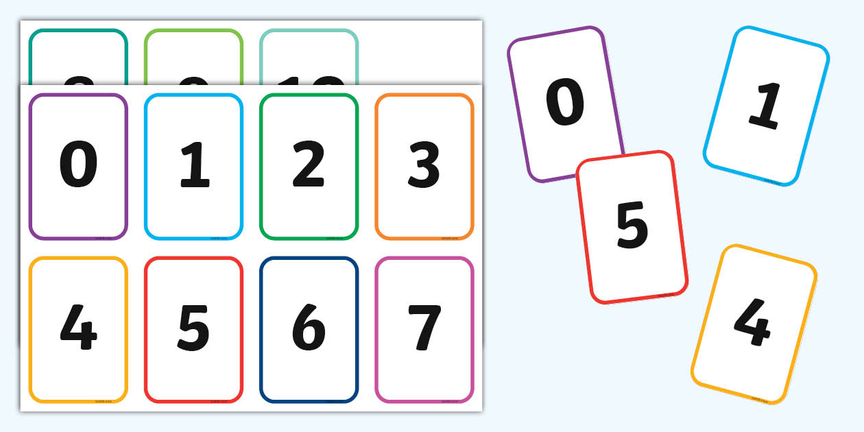 Number Templates 1 to 10 | Number Cards | Teaching Resource