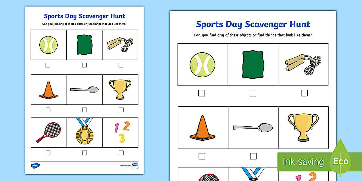 KS1 Sports Day Scavenger Hunt - Twinkl