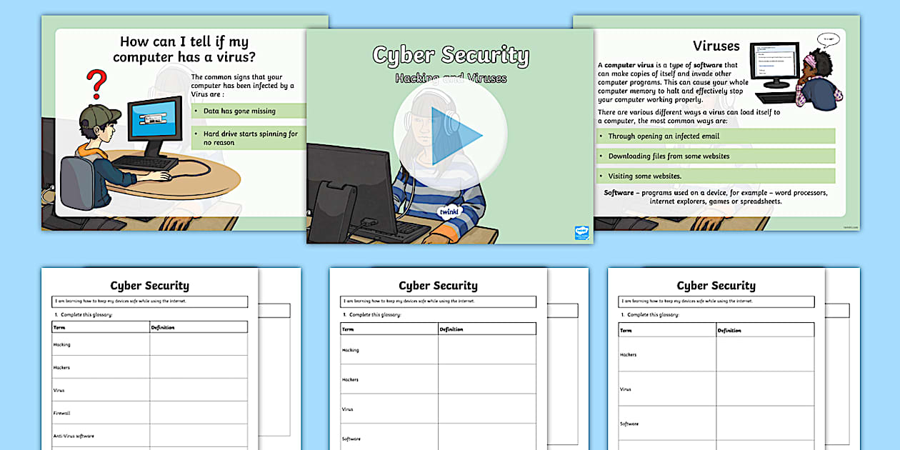 Cyber Security Worksheet and Resource Pack | CfE Resources