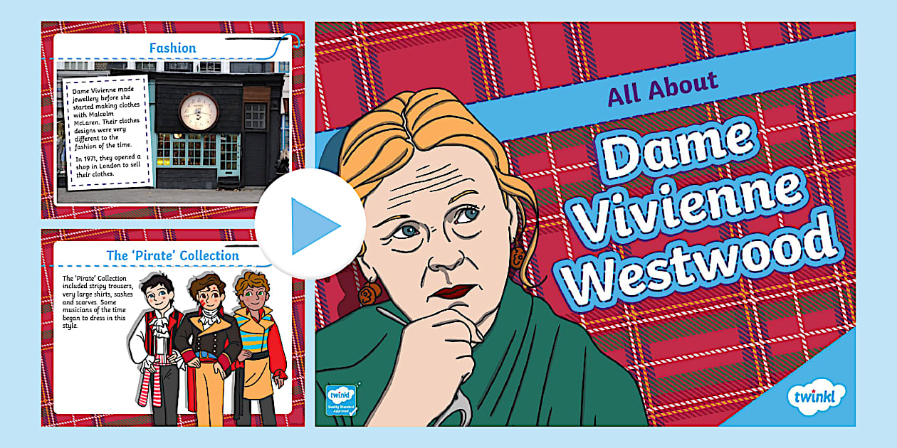 KS1 All About Dame Vivienne Westwood PowerPoint - Twinkl