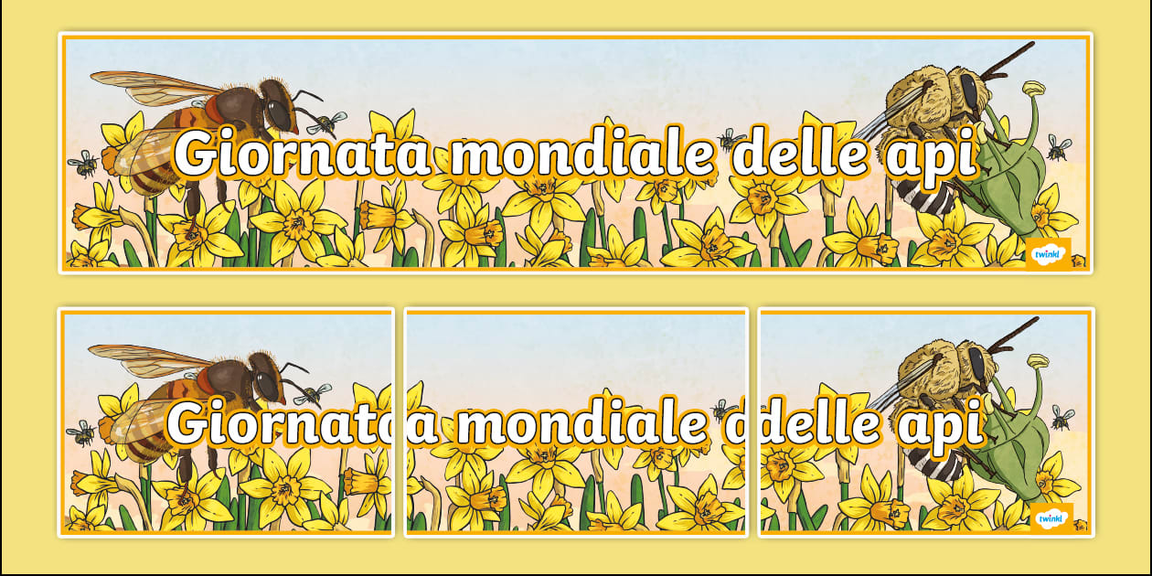 Giornata mondiale delle api Striscione (professor feito)