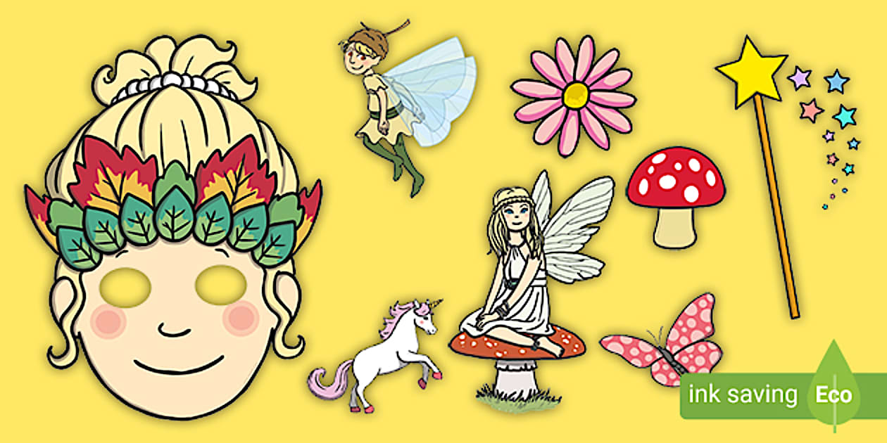 Fairy Tale Mask Template | Role-play Activities | Twinkl