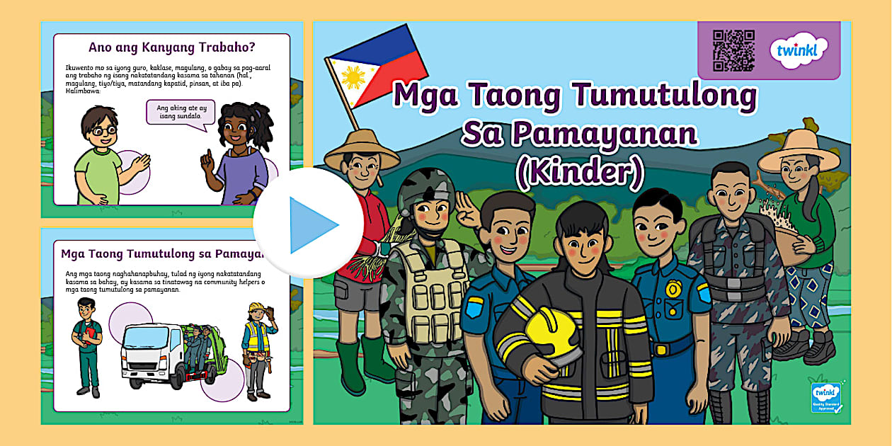 Mga Taong Tumutulong Sa Pamayanan | Kinder | Twinkl