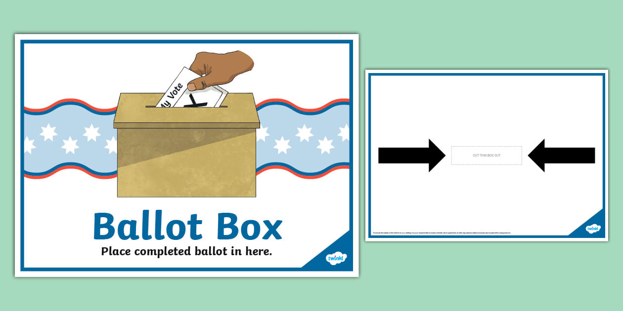 Ballot Box Sign (Teacher-Made) - Twinkl