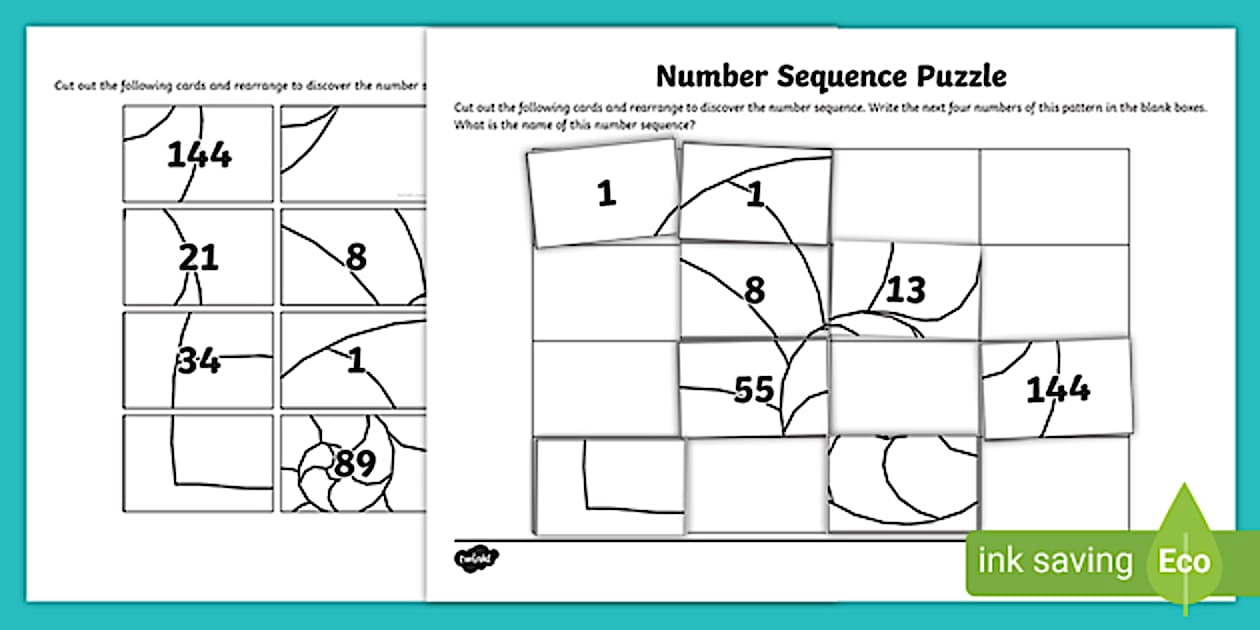 Fibonacci Numbers Puzzle Activity (teacher made) - Twinkl
