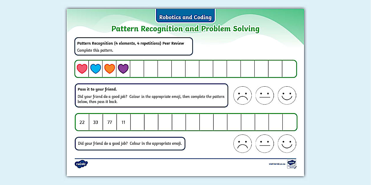 Robotics and Coding: Pattern Recognition - Peer Review
