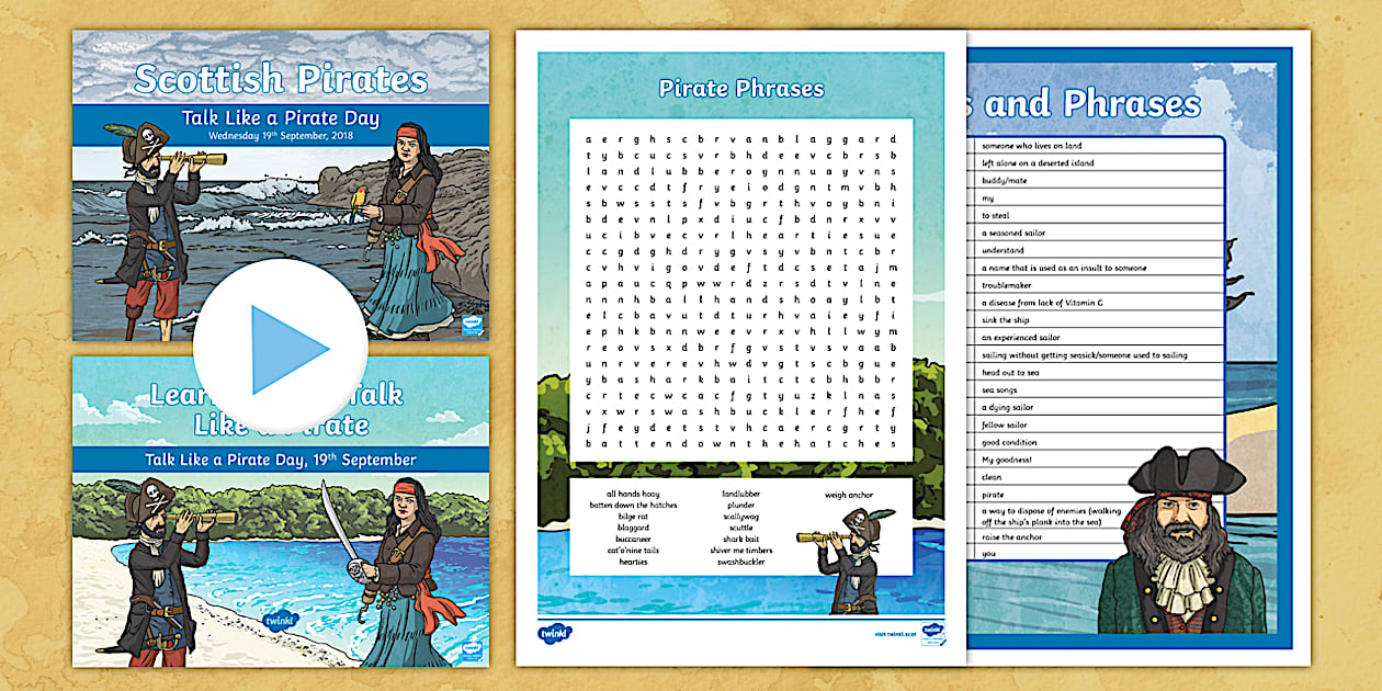 Talk like a Pirate Day Resource Pack (teacher made) - Twinkl