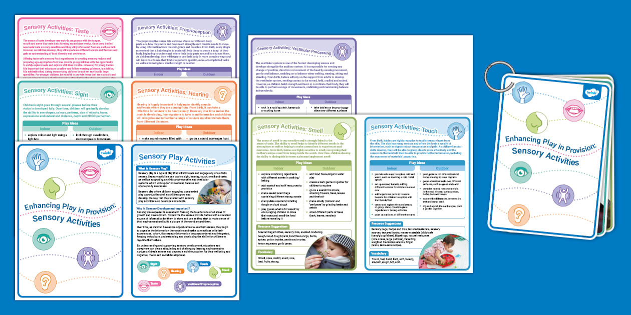 Enhancing Play in Provision: Sensory Activities | Twinkl