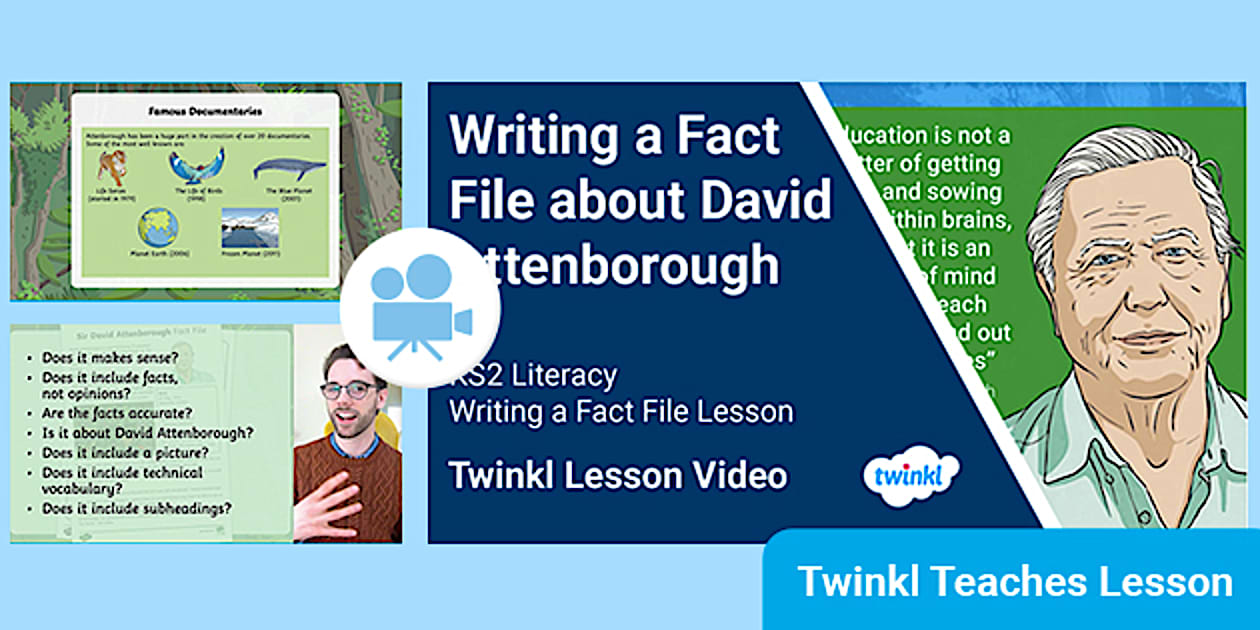 KS2 (Ages 7-11) Sir David Attenborough: Video Lesson