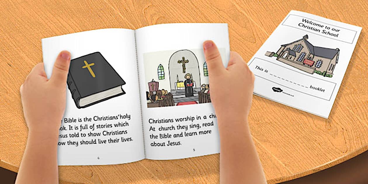 Our Christian School Booklet (teacher made) - Twinkl
