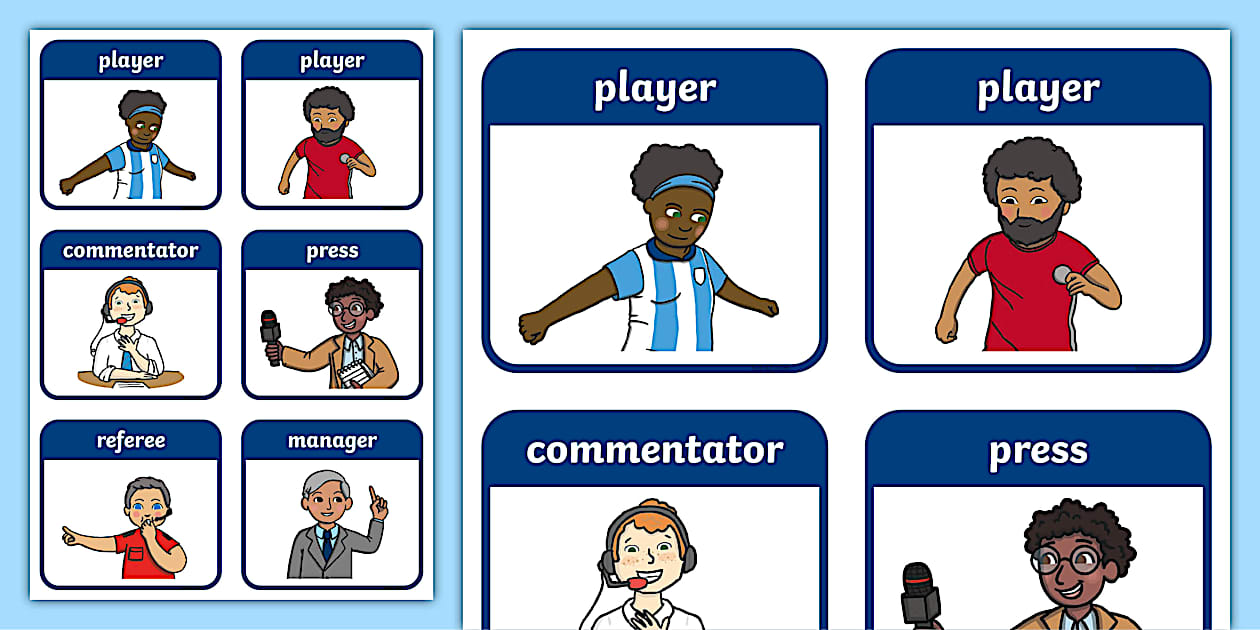 Football World Cup Role Play Name Badges (teacher made)