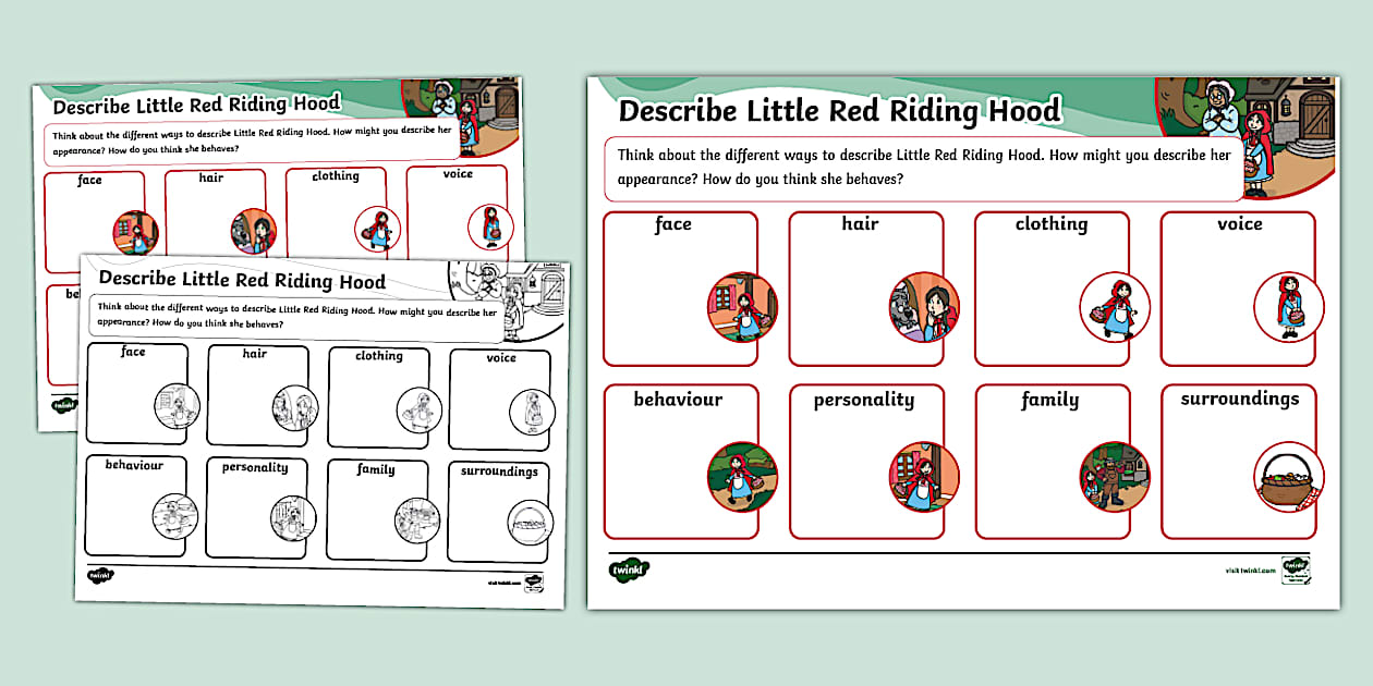 Little Red Riding Hood Adjectives Worksheet (Teacher-Made)