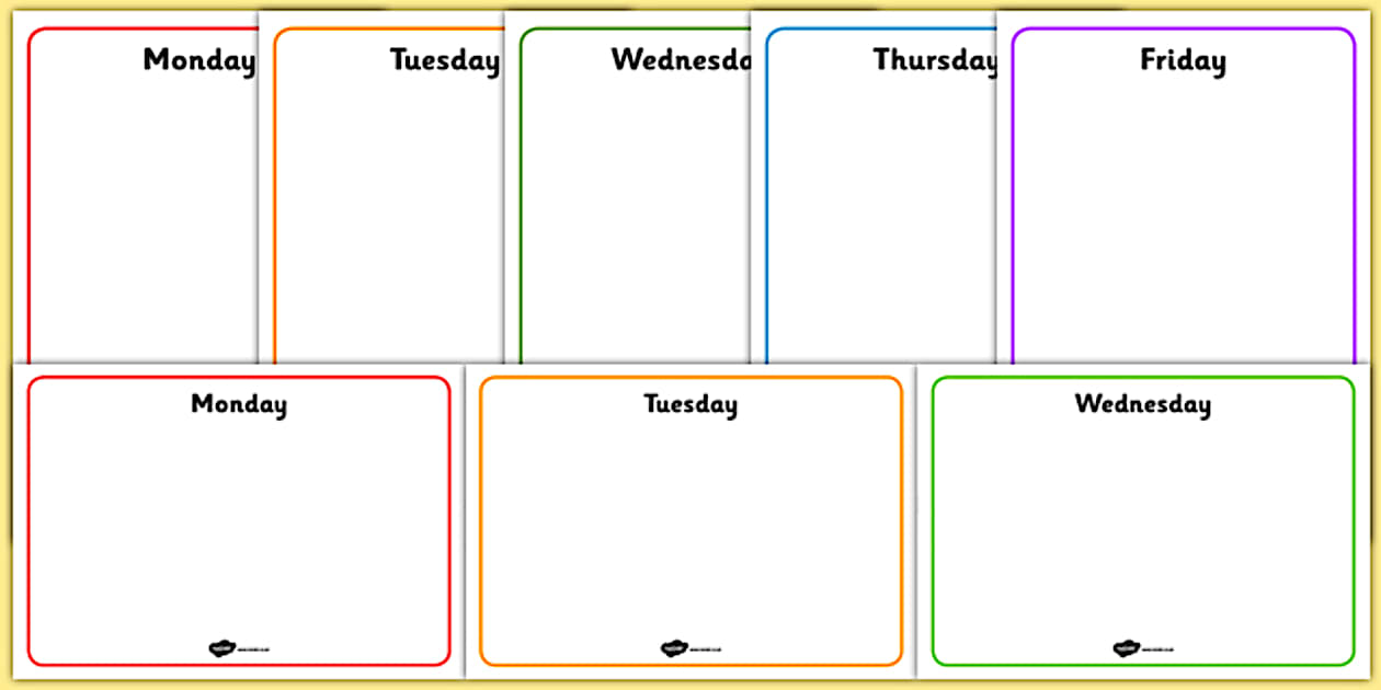 Daily Plan Posters (teacher made) - Twinkl