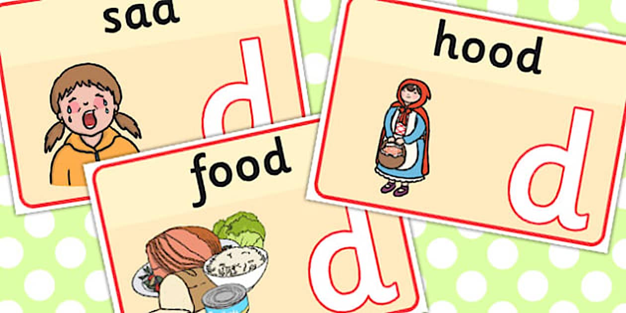 Final 'D' Sound Modelling Dough Mats (Teacher-Made) - Twinkl