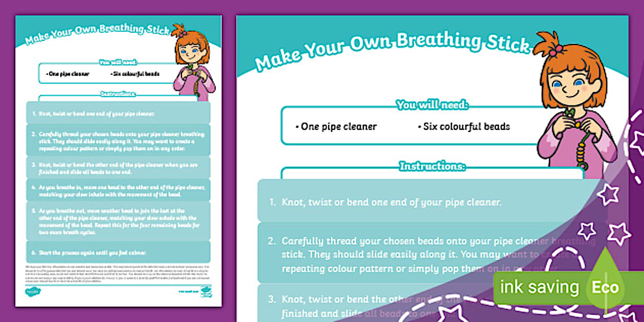 Make Your Own Breathing Stick (Teacher-Made) - Twinkl