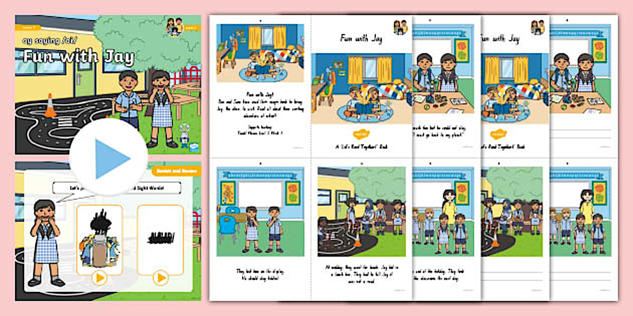 Phonics: Level 5: Week 1: Lesson 5 Pack: 'ay' saying /ai/