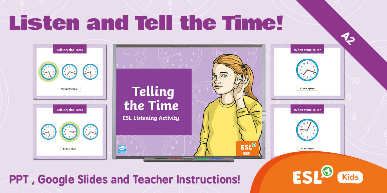 ESL Telling the Time Activity {Kids}