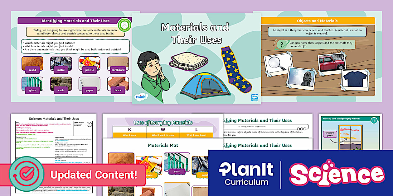 Science: Uses of Everyday Materials: Year 2 Lesson 1