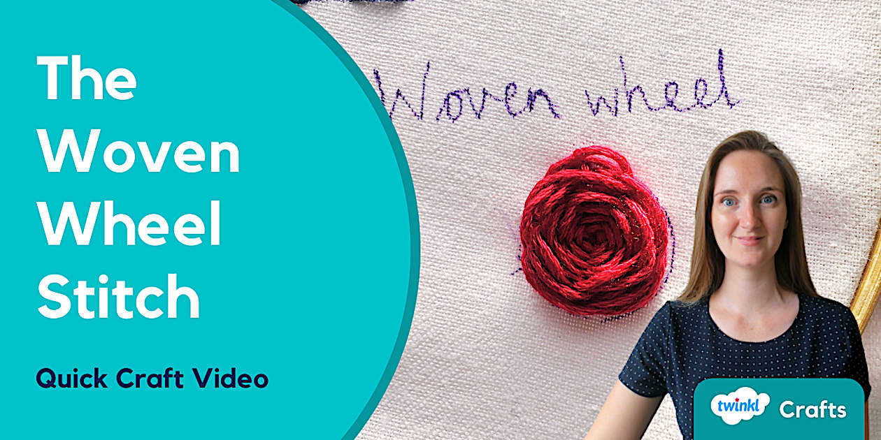 Woven Wheel Embroidery Video Tutorial (teacher made)