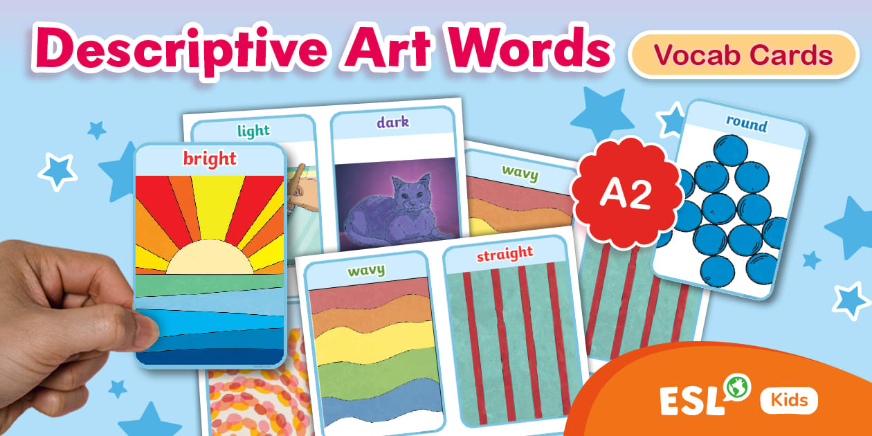 ESL Descriptive Art {Vocabulary Cards}