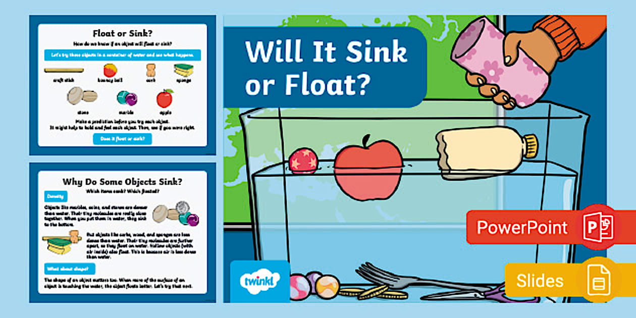 Will It Float or Sink? Science Investigation PowerPoint & Google Slides for
