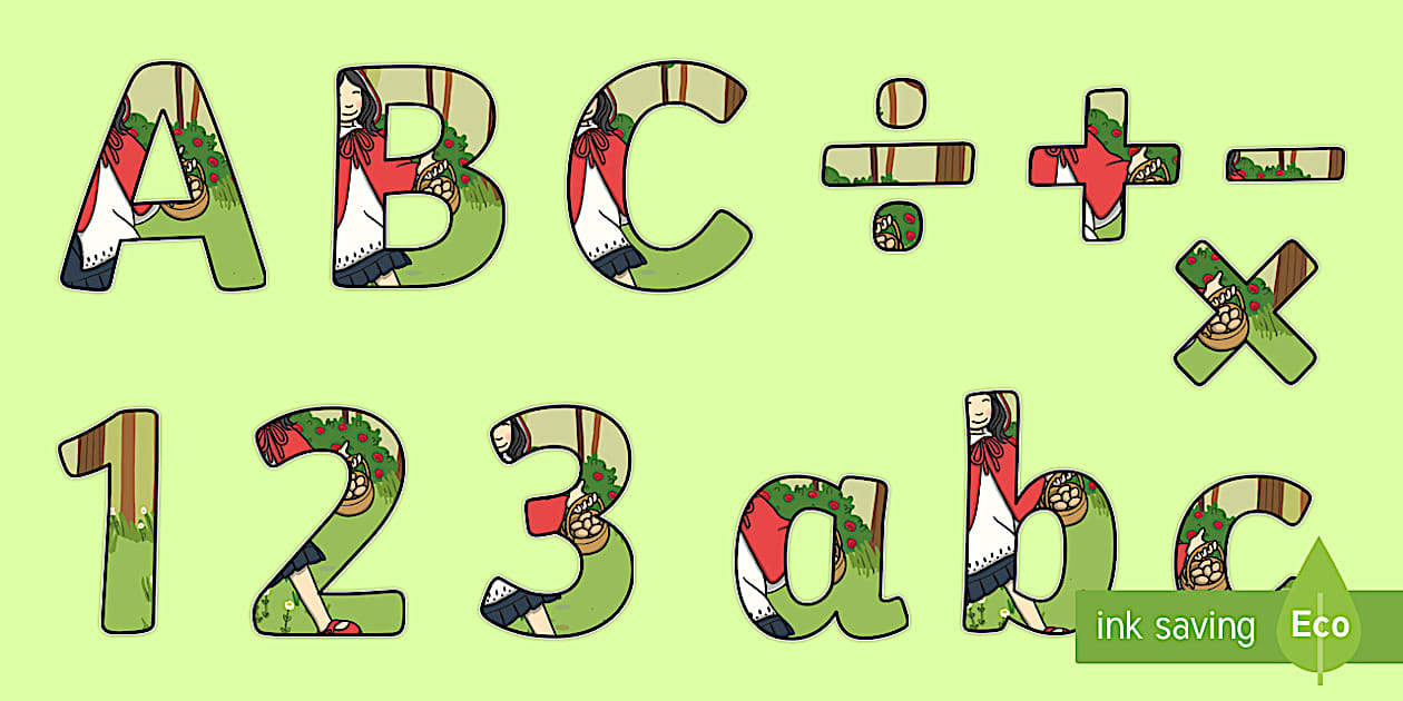 Little Red Riding Hood Display Lettering (Teacher-Made)