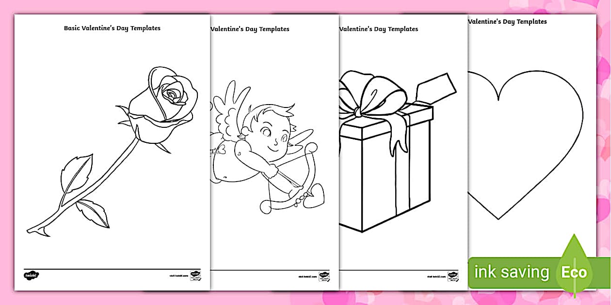 Basic Valentine's Day Template Resource Pack (teacher made)