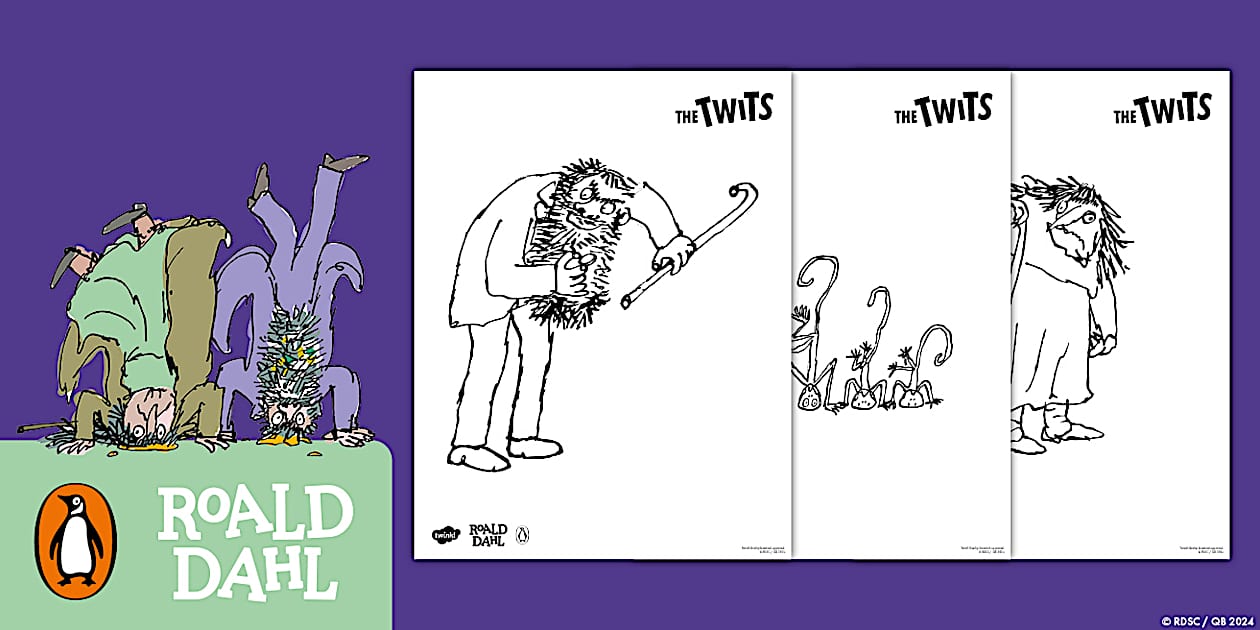 FREE The Twits: Coloring Sheets (teacher made) - Twinkl