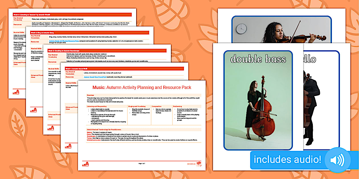 EYFS Autumn Music Activity Planning and Resource Pack