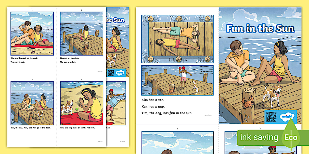ESL Mini-Reader: Phonics Level 2, Fun in the Sun [Teens, A1 - A2]