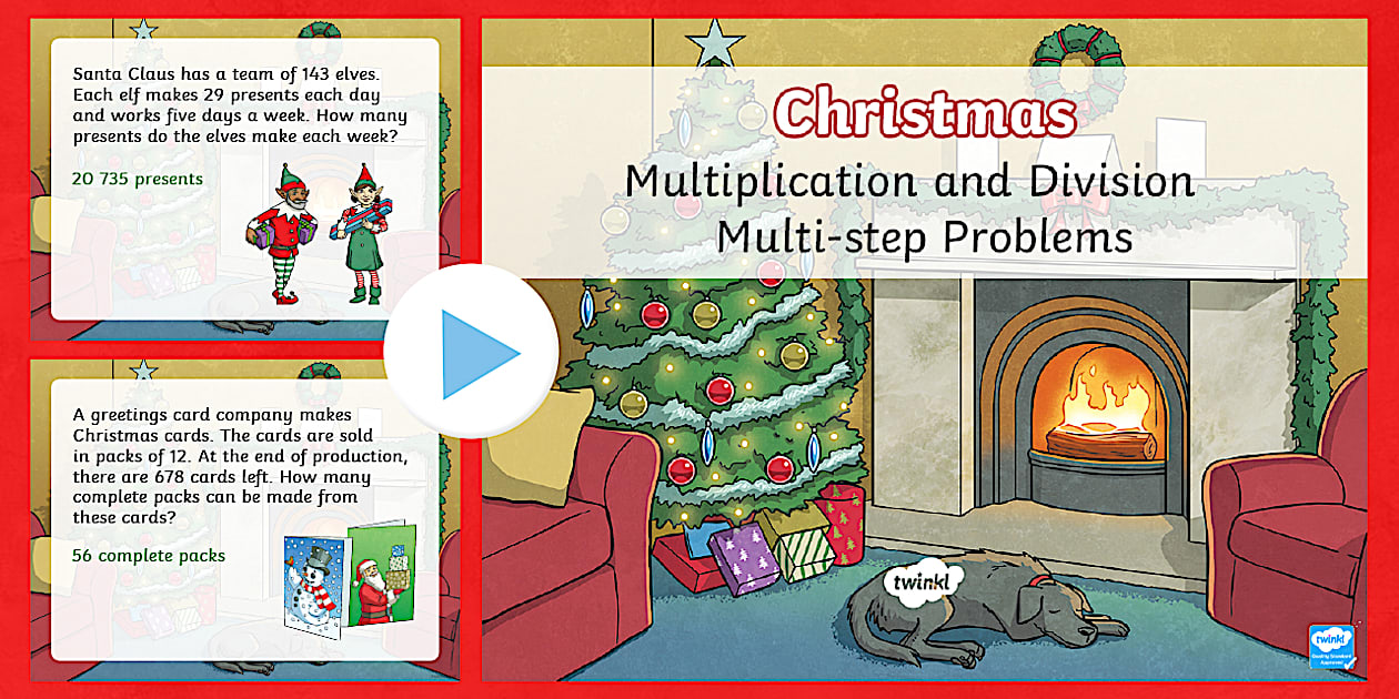 UKS2 Multiplication and Division Multi-step Word Problems PowerPoint