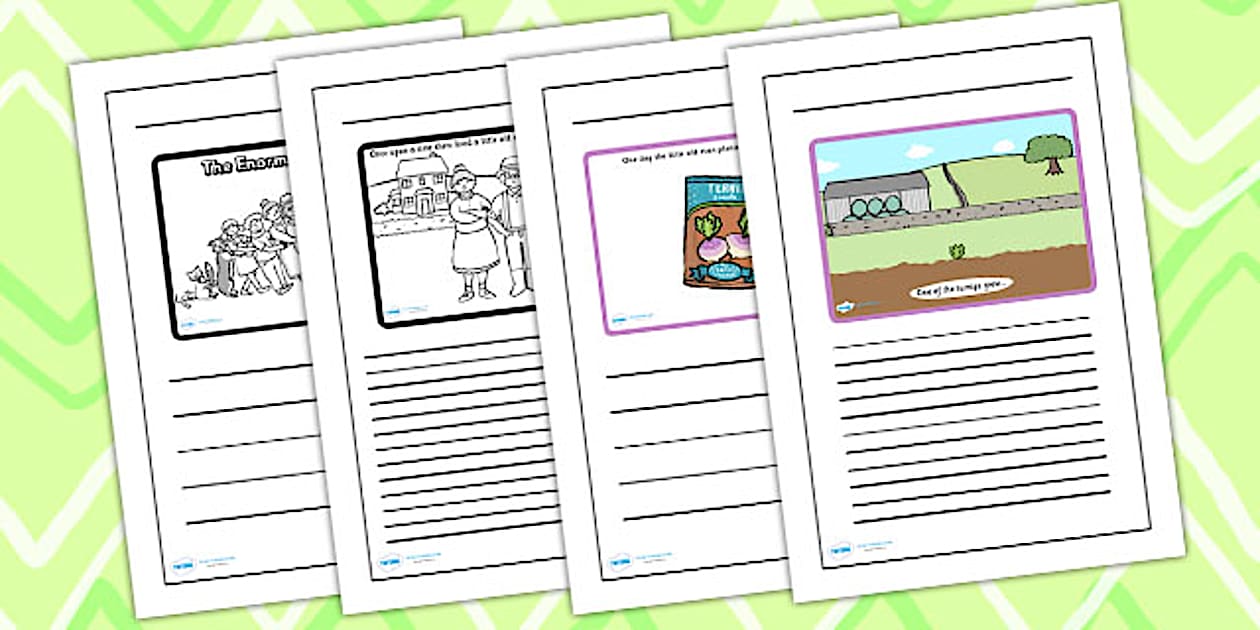 The Enormous Turnip Story Writing Frames (teacher made)