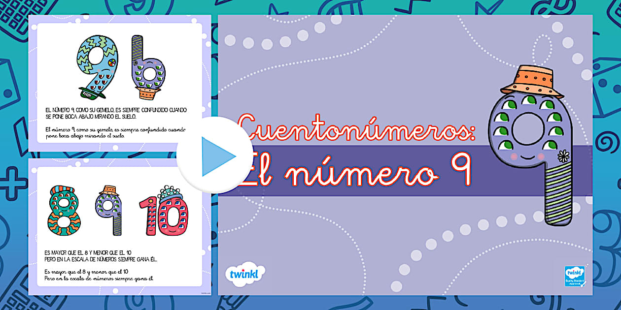 Cuentonúmeros: El número 9 (teacher made) - Twinkl