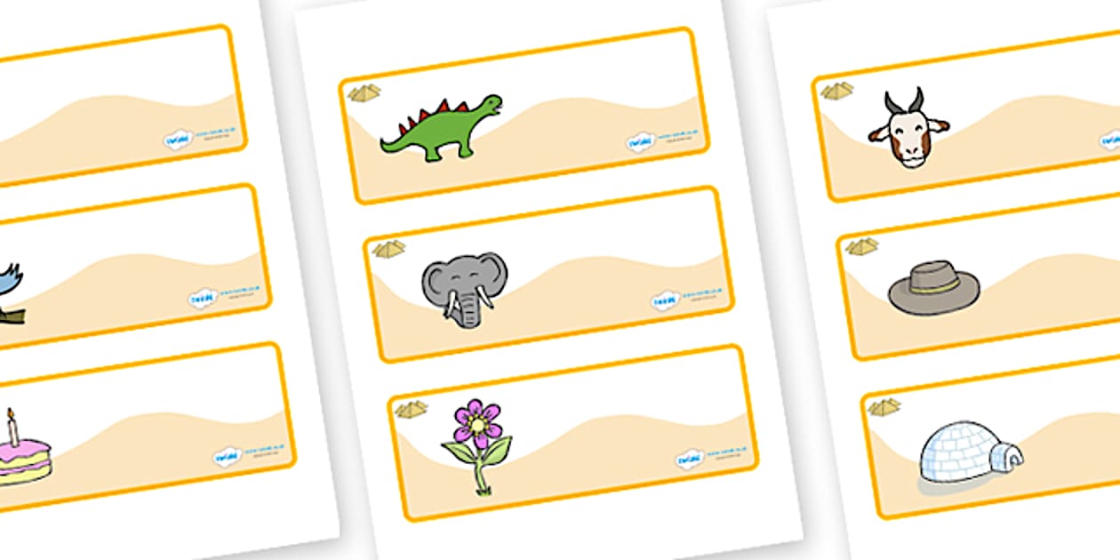 Egypt Themed Editable Drawer-Peg-Name Labels (teacher made)