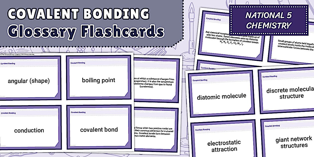 National 5 Covalent Bonding Flashcards