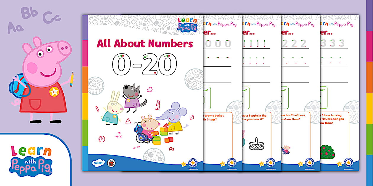 FREE! - Peppa Pig: All About Numbers 0-20 Activity Booklet
