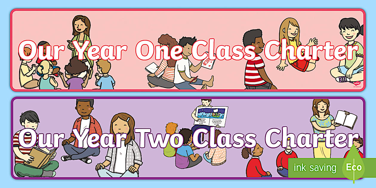 KS1 Our Class Charter Display Banner (teacher made) - Twinkl
