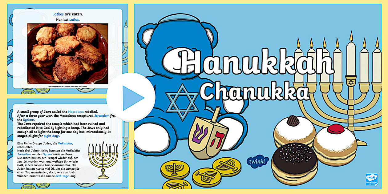 All About Hanukkah PowerPoint English/German