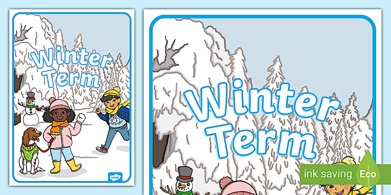 Winter Term Folder Divider (teacher made) - Twinkl