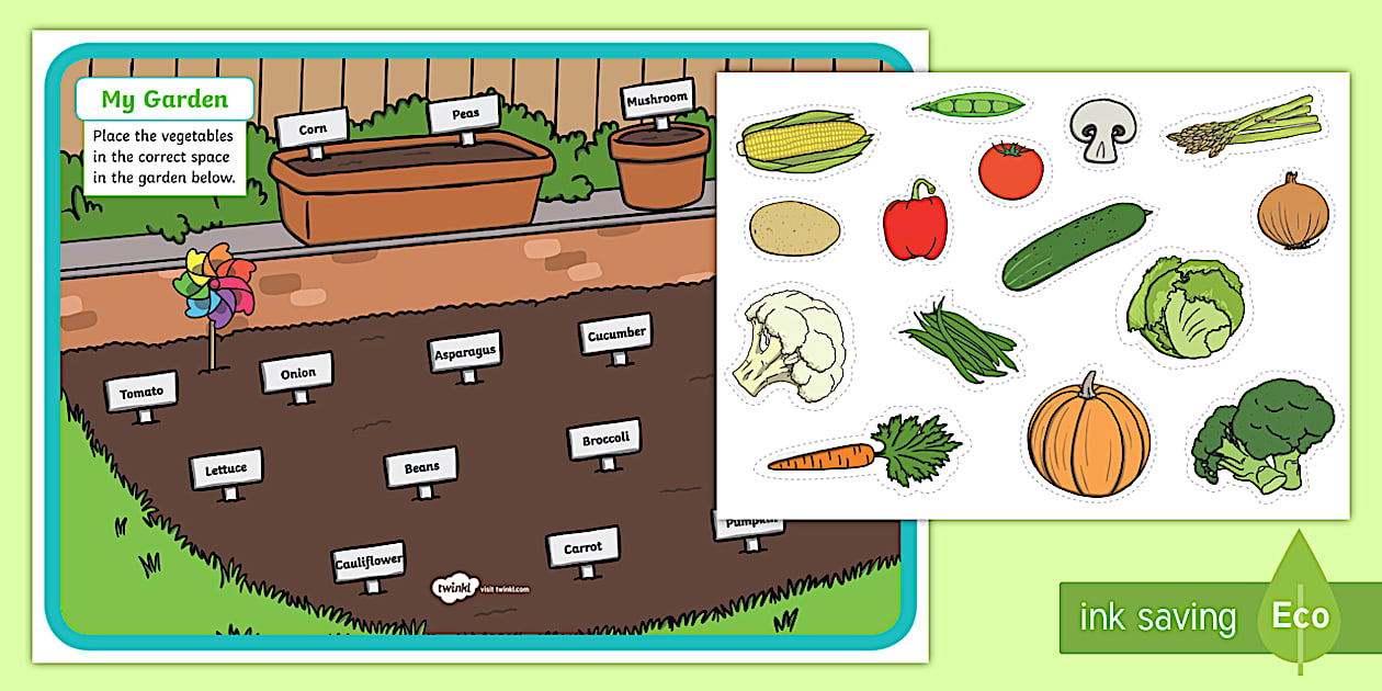 My Garden Activity (teacher made) - Twinkl
