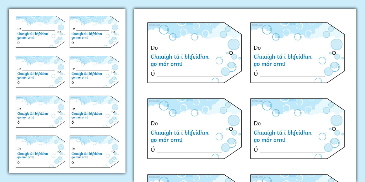 Bronntanas ag Deireadh na Bliana (teacher made) - Twinkl