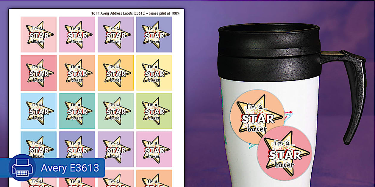 Bake Off | Star Baker | Pastel Colours | Reward Stickers