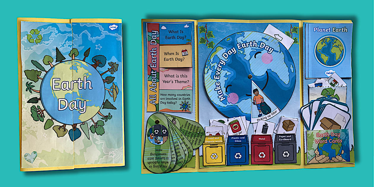 Earth Day Lapbook (teacher made) - Twinkl