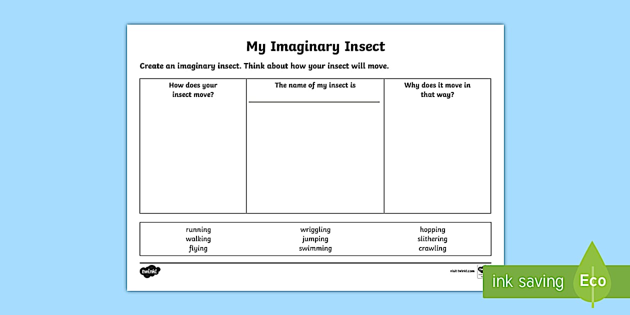 Insects Template | Minibeasts | Twinkl (teacher made)
