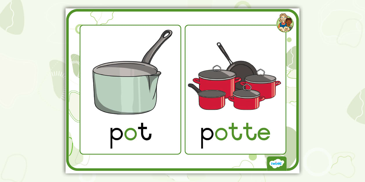 Graad 3 Klanke: Plakkate Meervoude pot-potte (teacher made)