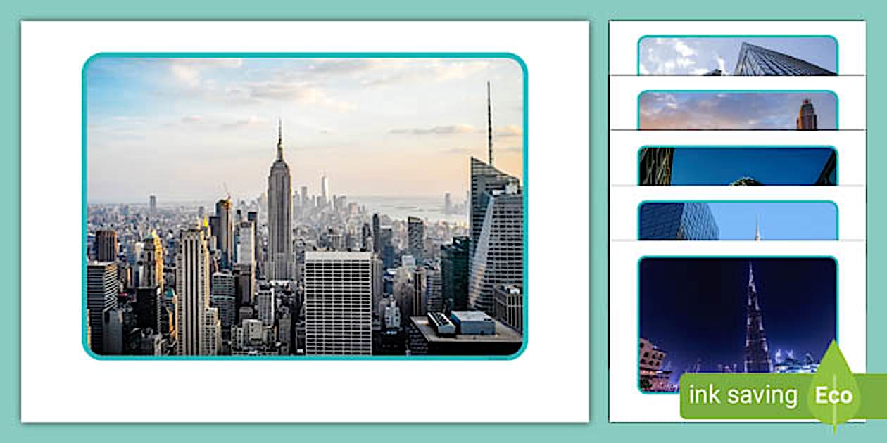 Skyscraper Photo Display Pack - Twinkl - Geography - KS1