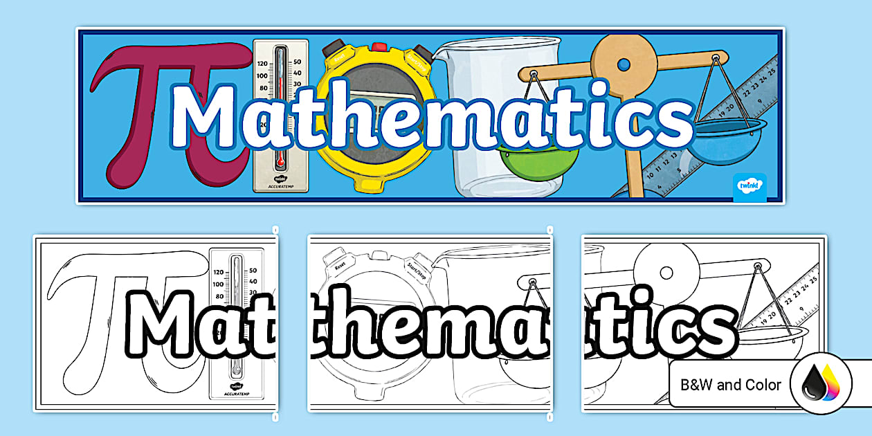 Math Banner Resource for Teachers and Students | Twinkl
