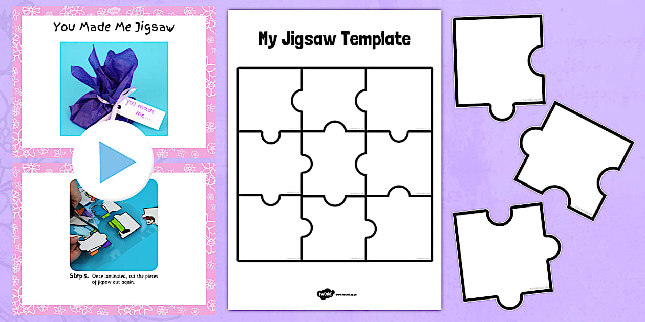 You Made Me Jigsaw Craft Instructions PowerPoint - Twinkl