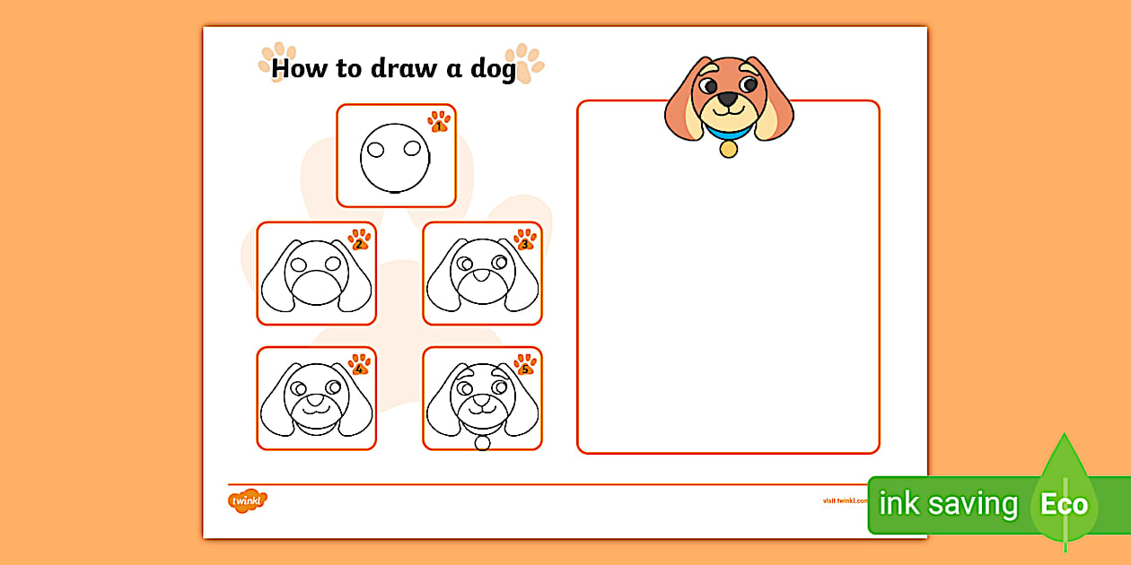 How to Draw a Dog (teacher made) - Twinkl